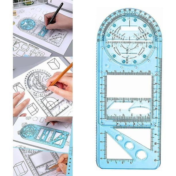 Multifunctional Geometric Ruler, Mathematics Drawing Ruler, Geometric ...