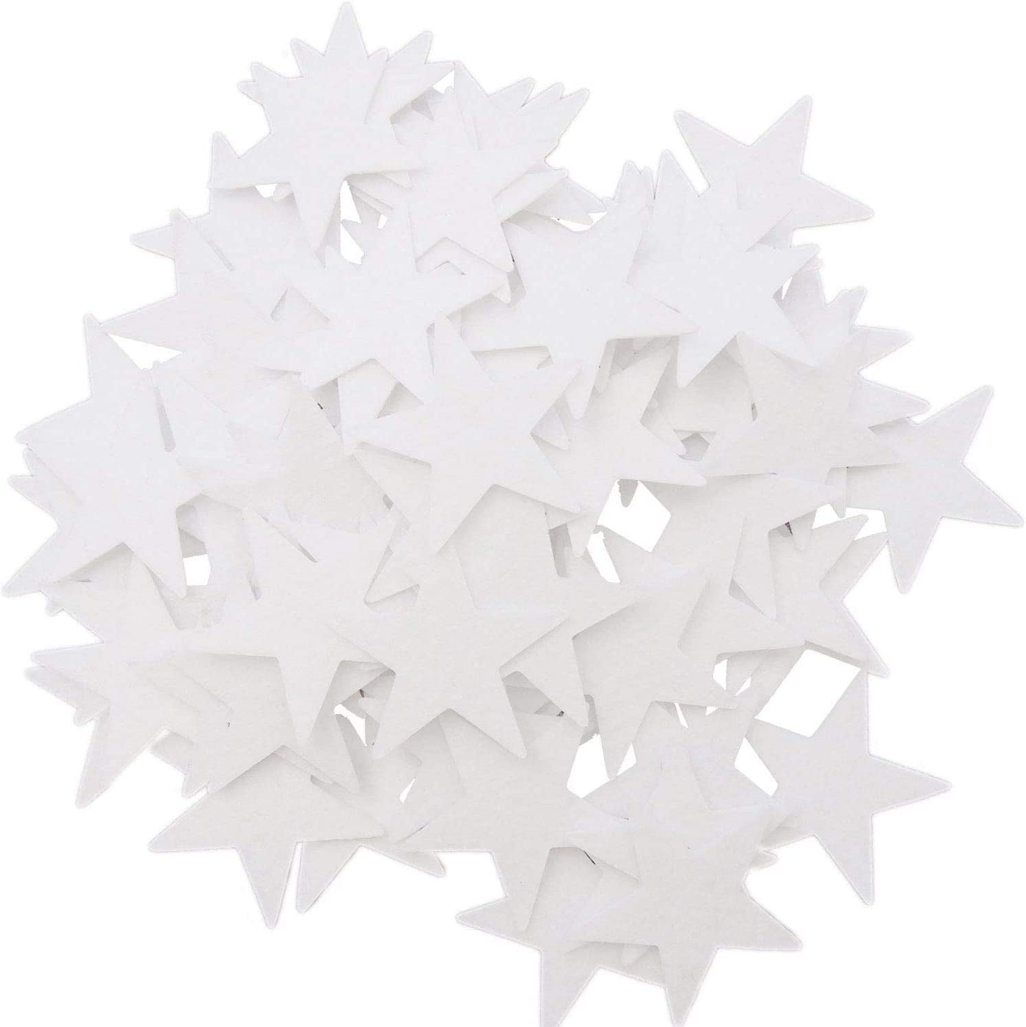 Playfully Ever After 1.5 Inch Felt Star Stickers (White) - Walmart.com