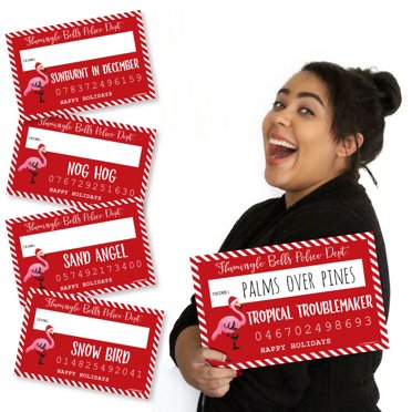 Big Dot of Happiness Santa's Naughty List Mug Shots - Christmas Party ...