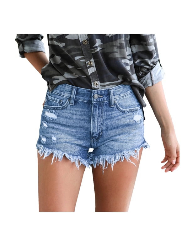 Denim Cut Off Shorts Women