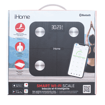 iHome Digital Battery Powered Bathroom Scale 397 lbs, Black - Walmart.com