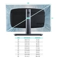 Abstract Geometric TV Dust Cover 40 Inch, Ombre Sky Blue Brush painting ...