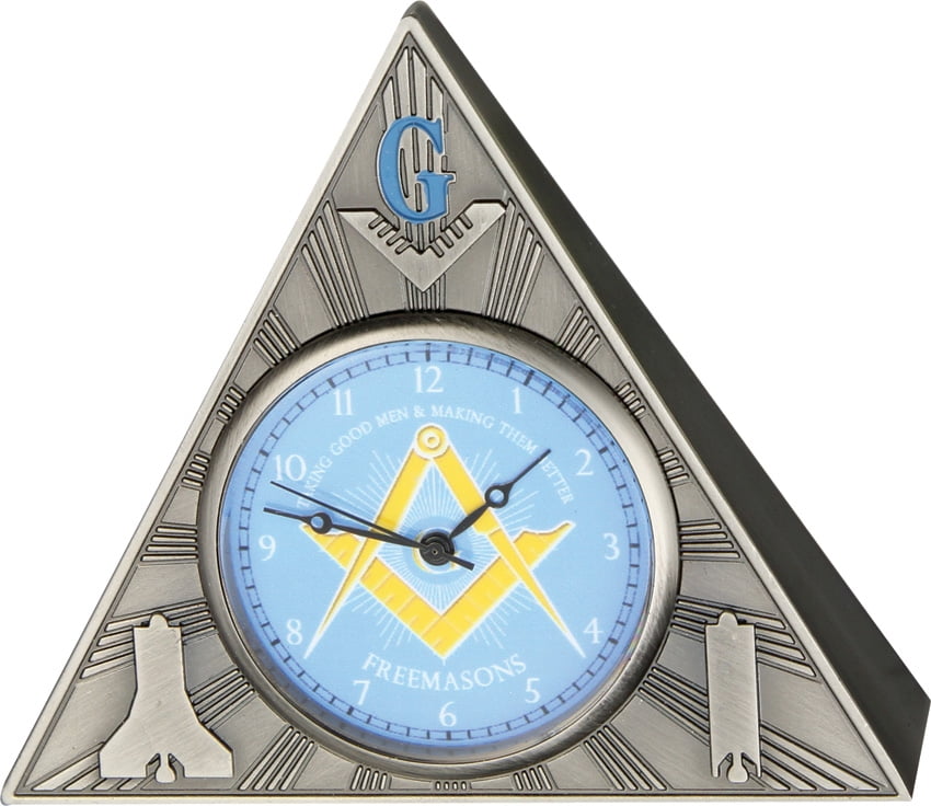 Infinity IW53 Masonic Triangle Table Clock Blue Face - Walmart.com ...