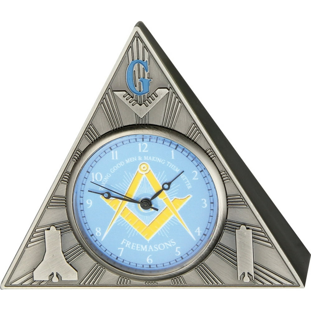 Infinity IW53 Masonic Triangle Table Clock Blue Face - Walmart.com ...