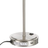 Mainstays Silver Grab and Go Stick Lamp with USB Port for Small Tables ...