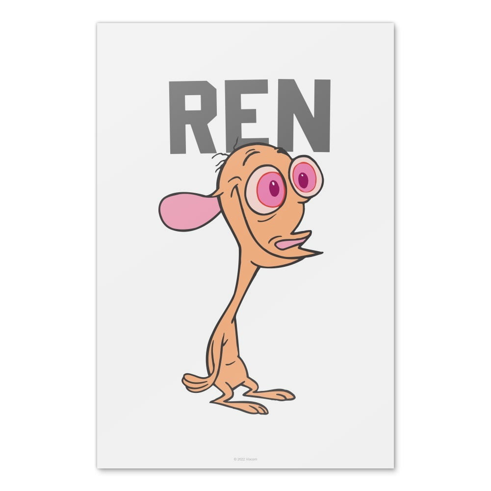 Ren and Stimpy Show Collegiate Ren Wall Art Picture Paper Poster Décor ...