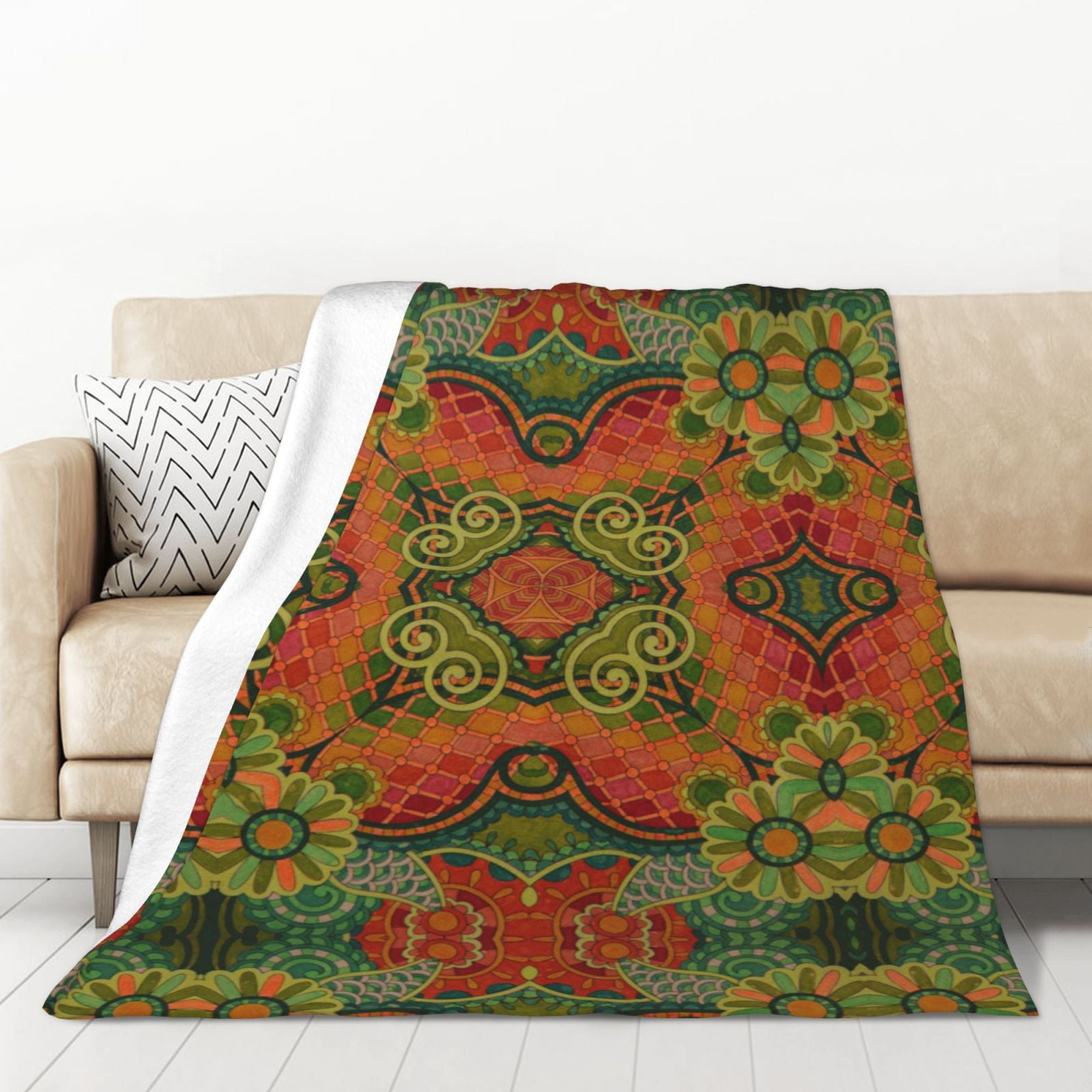XMXT Throw Blankets, Colors Moods Geometric Prints Bed Blanket for ...
