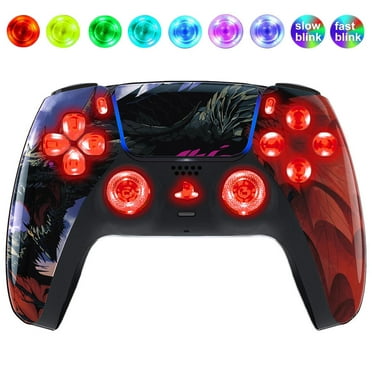 Eye of Gods Silent Modz LED Light Up Buttons Wireless Custom Controller ...