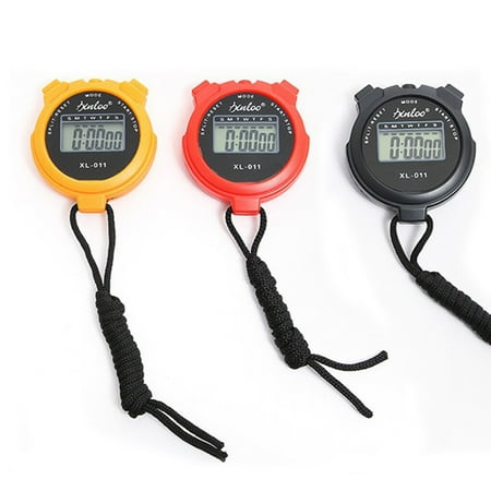 Wweixi 3 Pieces Sports Stopwatch Multi-Function Digital Large Display ...