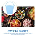 12pcs Small Plastic Bucket Decorative Candy Pot Multi-use Bucket Party ...