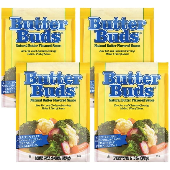Butter Buds 3 x 4 oz Packs (12 oz Total), Powdered Butter Flavor Made ...