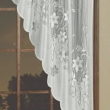 Vining Floral Marisol Semi Sheer Ombre Window Valance Swag 72 x 63 ...