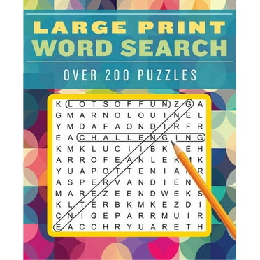 Large Print Puzzles Word Search Volume 42, by CrownJewlz, (Paperback ...