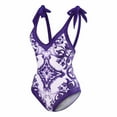 pstuiky Women 2 Pieces Beach Swimsuit Floral Print Bikini Swimsuit with ...