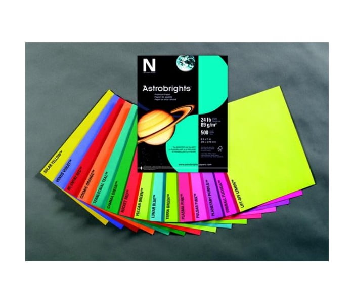 Astrobrights 075828 Acid-Free Copy Paper, Cosmic Orange - Walmart.com ...