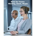 New Bee USB Headset with In-Line Controls, 270° Rotating Microphone ...