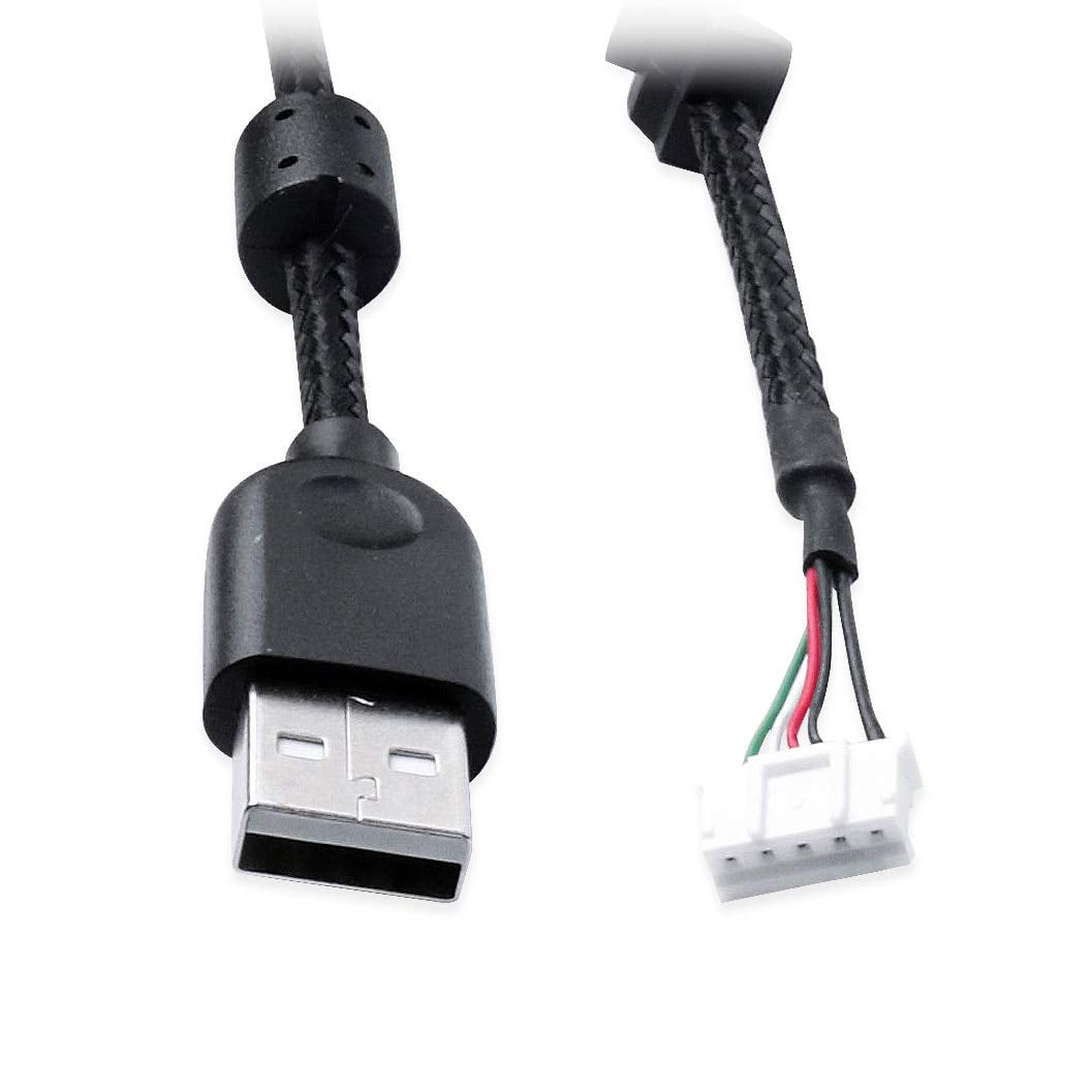 Buy USB Mouse Cable Mice Line & 1 Set Mouse feet Compatible for ...