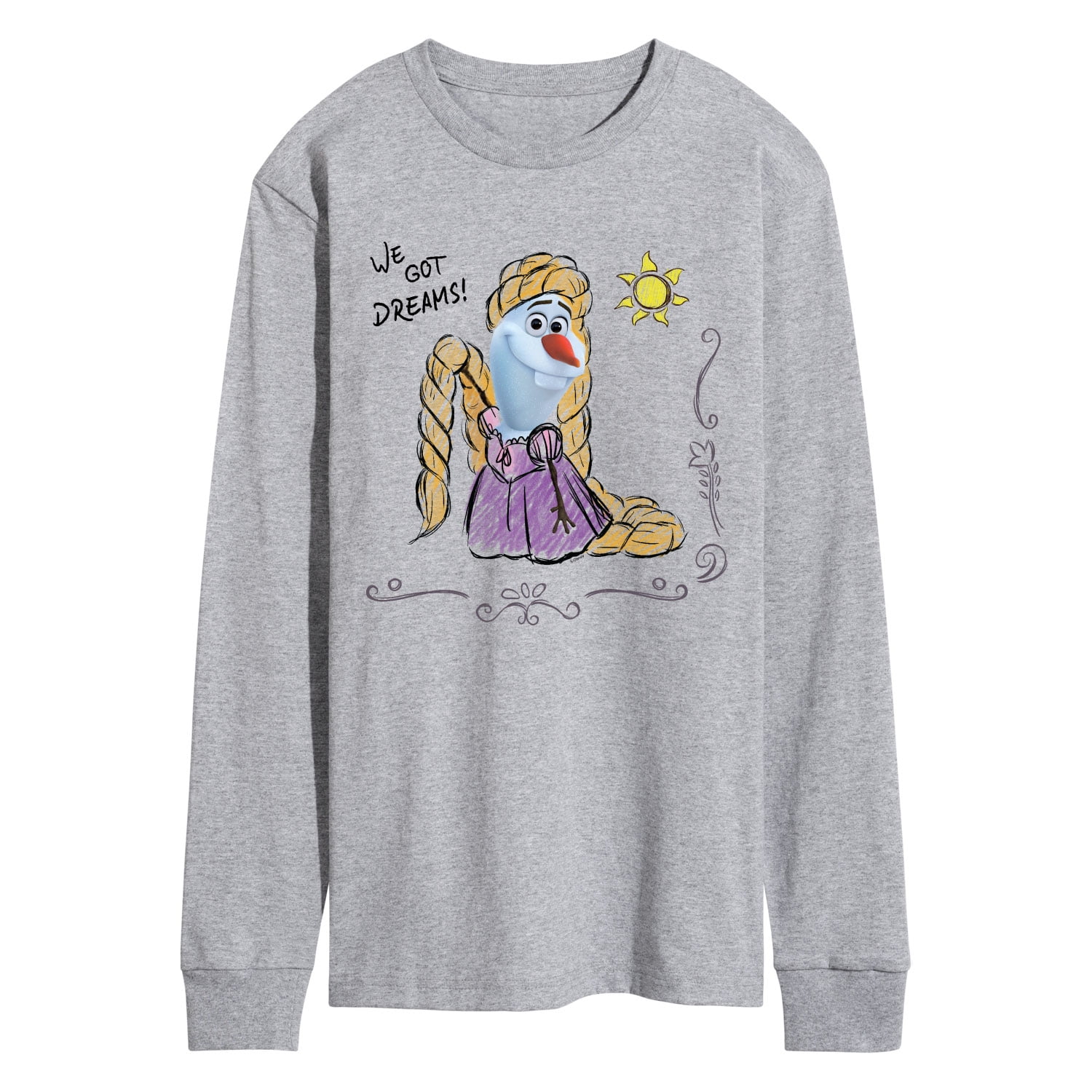 Frozen - Olaf Presents - Olaf Tangled - Men's Long Sleeve T-Shirt ...