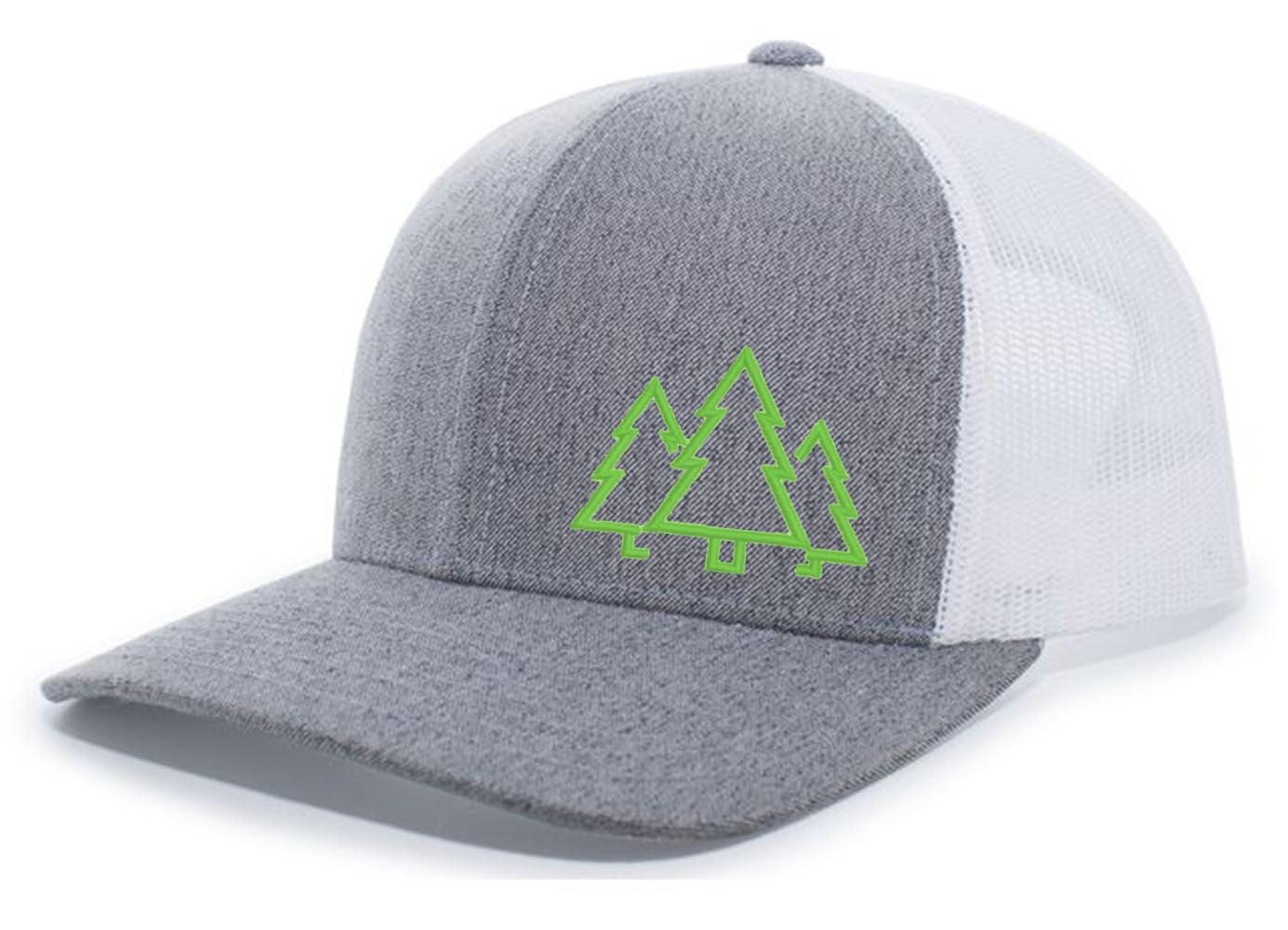 Heritage Pride Pine Trees Mens Embroidered Mesh Back Trucker Hat ...