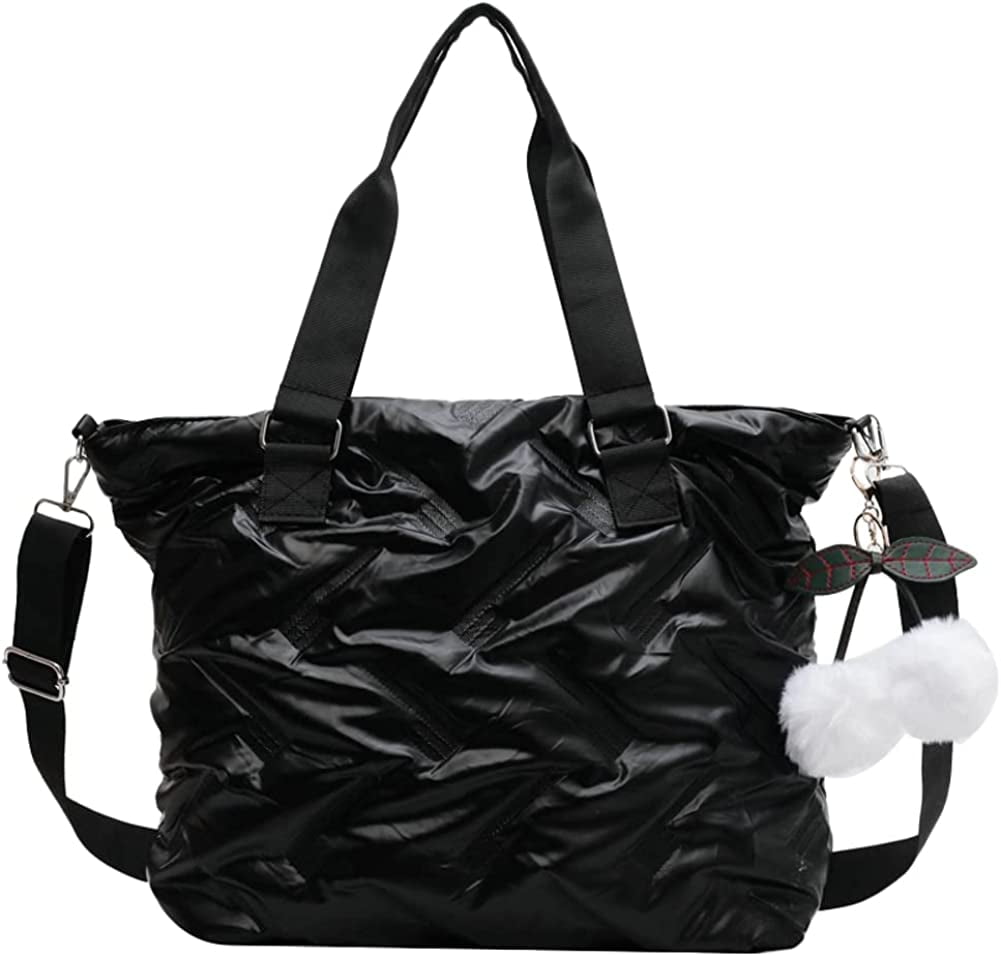 PIKADINGNIS Tote Bag Large Down Padded Handbag Women Stylish Shoulder ...
