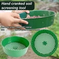 16cm Diameter Plastic Garden Sieve with 6mm Mesh, Green Soil Screen for ...