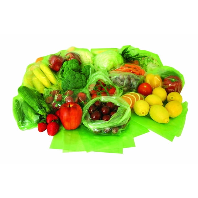 Produce Preservation Bags - Green Freshness - Preserve Food Flower ...