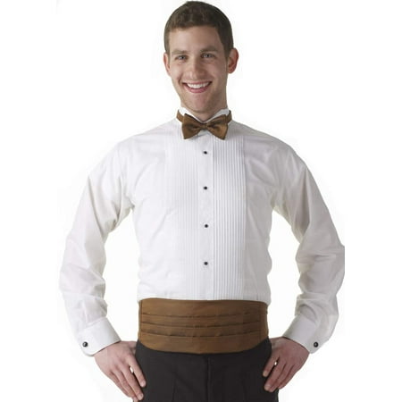 Henry Segal Mens Pintuck Wing Collar Long Sleeve White Tuxedo Shirt ...