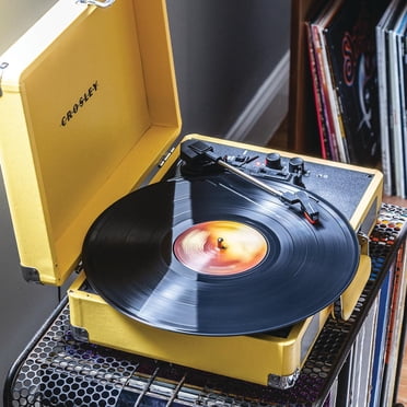 Crosley Rohe Vinyl Record Player with Speakers and Wireless Bluetooth ...