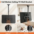 MountFTV Ceiling TV Mount for 26-70 inch TVs ,6 Adjustable Height ...