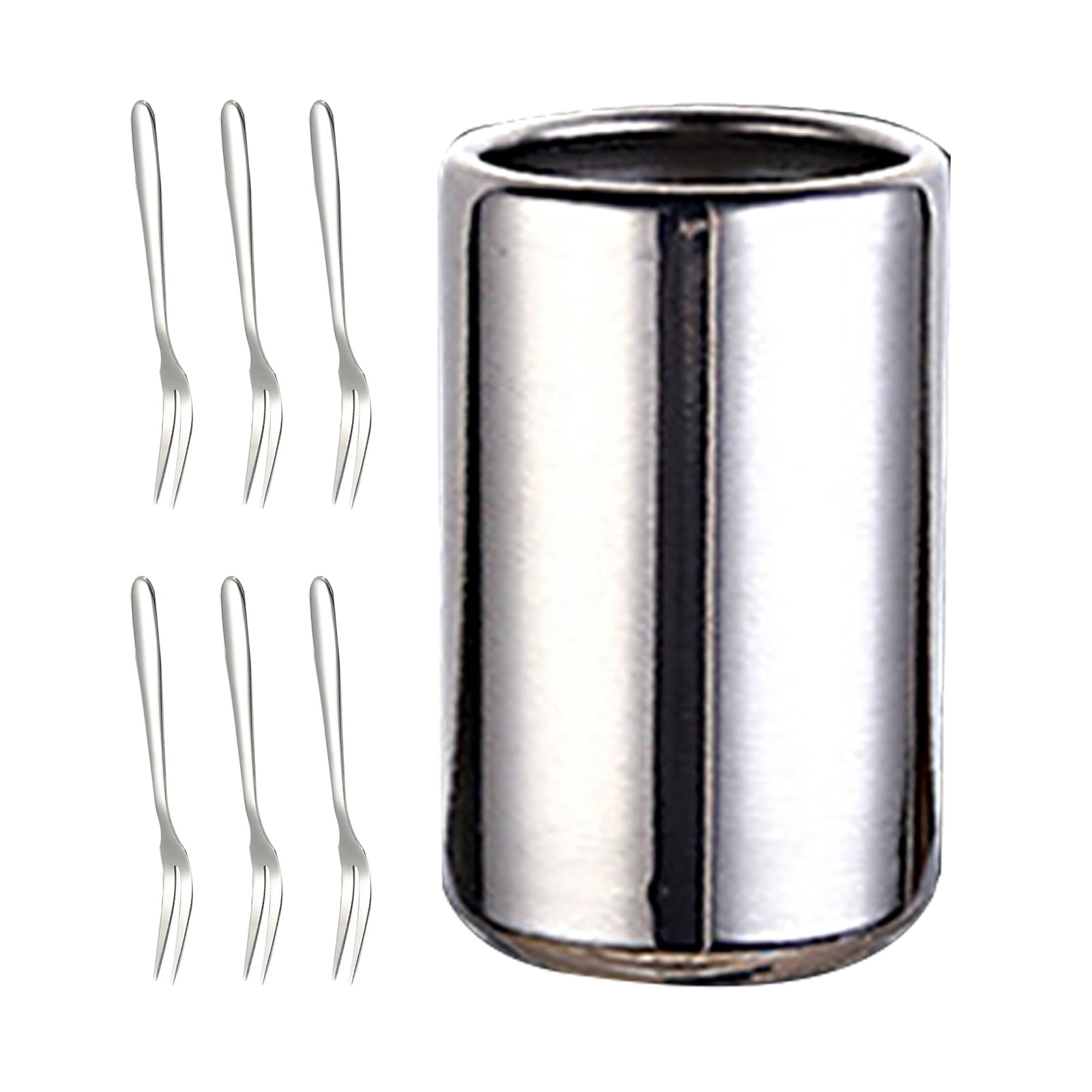 Appetizer Small Forks Set of 6 with Storage Box , 5.3 Inches, Dessert ...