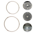 Rotating Microwave Carousel: 2 Pcs Glass Turntable Plates with Plastic ...
