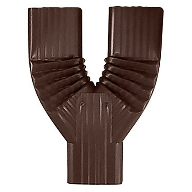Downspout Funnel, Y 2x3, Aluminum, Royal Brown - Walmart.com