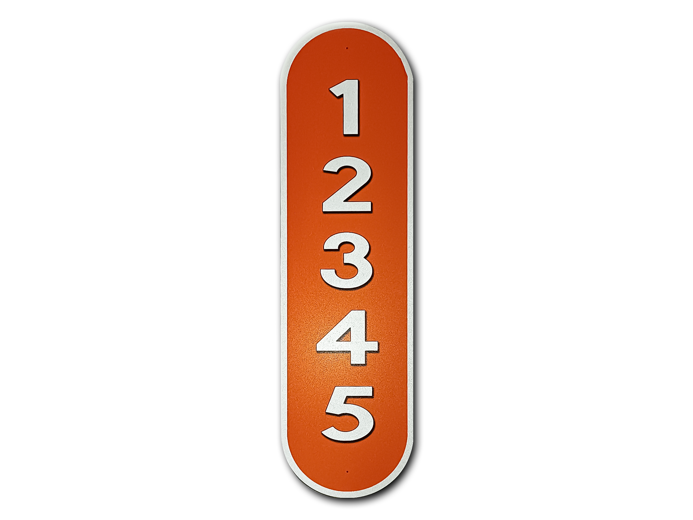 Reflective House Number Sign, 18'' x 5", Custom, Aluminum Composite ...