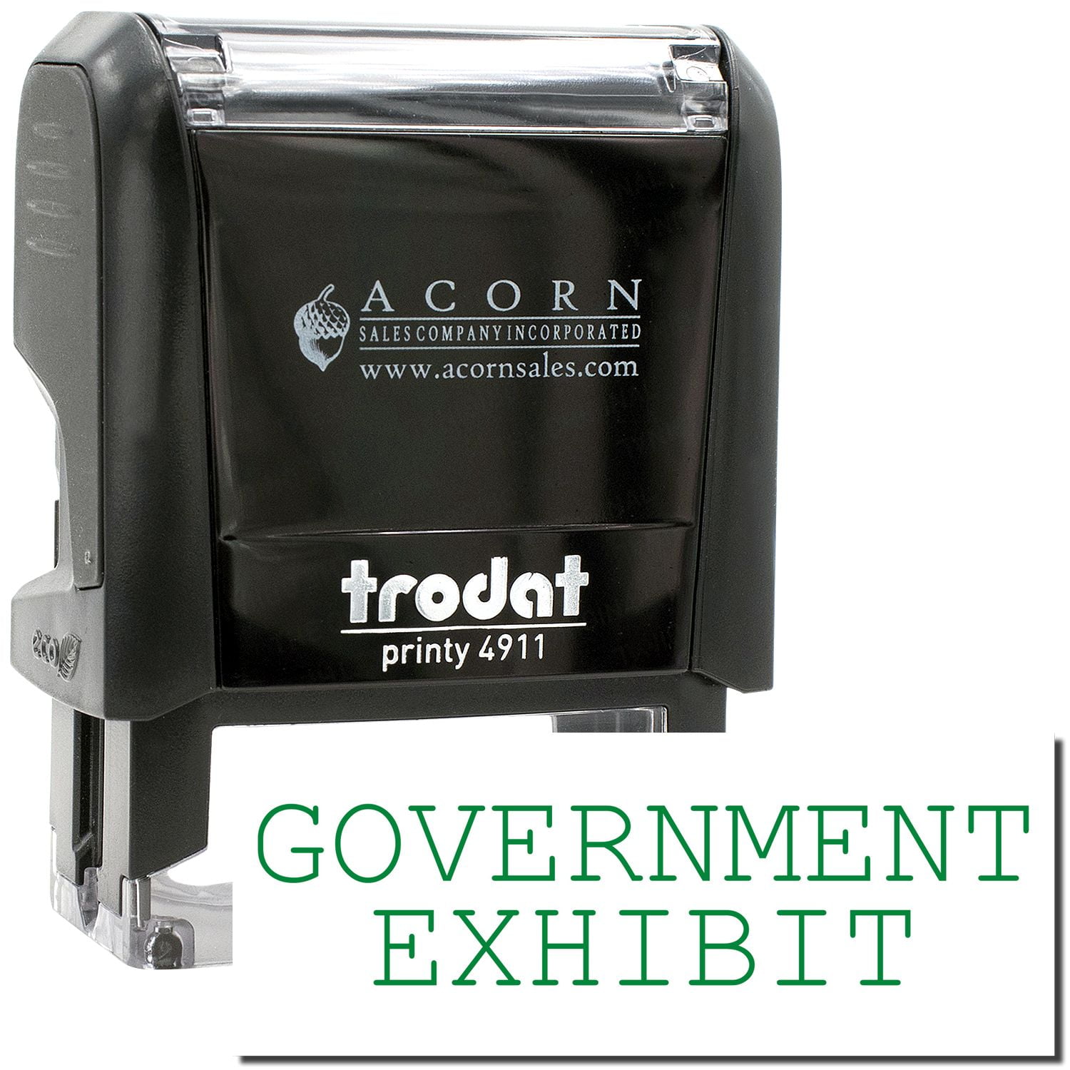 Self-Inking Government Exhibit Stamp, Trodat Printy 4911, Press and ...