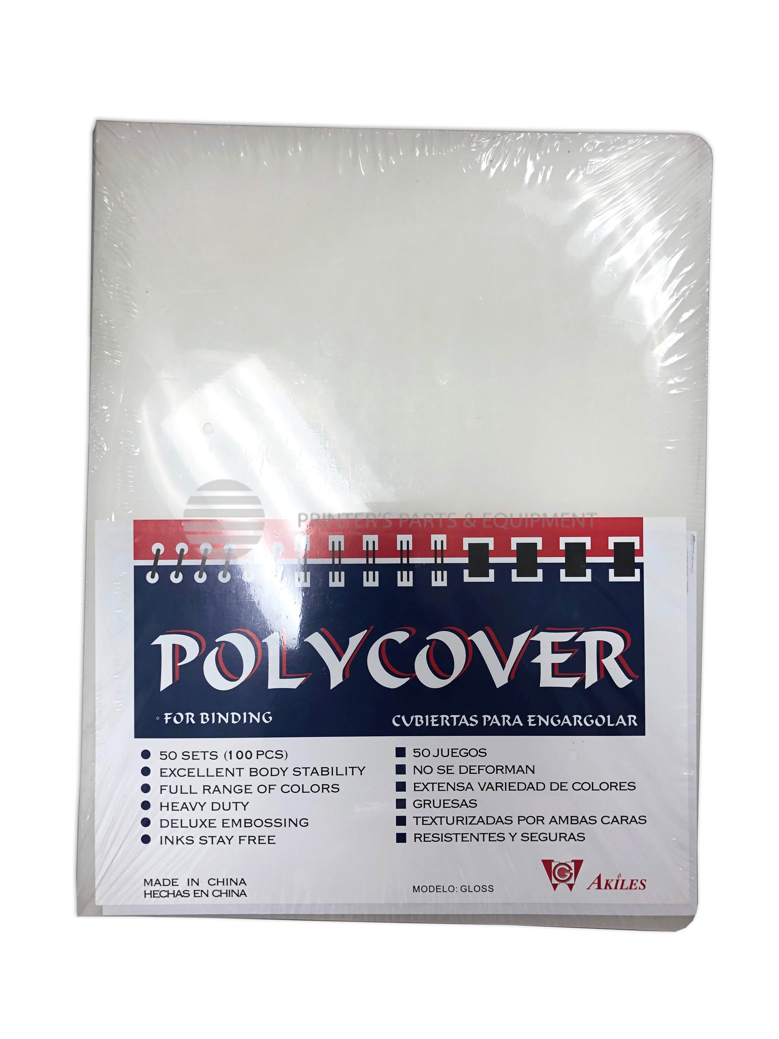 PolyCovers Clear Round Corners 10mil 8.75X11.25 Letter Gloss Binding ...