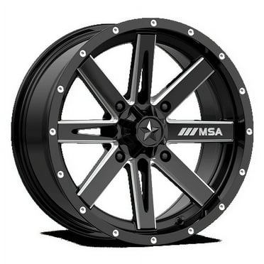 MSA Offroad Wheels Aluminum Rim M36 SWITCH 18X7in Brushed Titanium ...