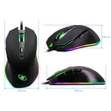 Rosewill Gaming Mouse, 10000 dpi, RGB Backlit, Optical, Wired, NEON M59 ...