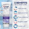 (12 pack) Crest Toothpaste, 3D White Brilliance Luminous Purple Teeth ...