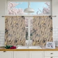 Beach Footprint Sheer Curtains for Living Room Bedroom, Summer Coastal ...