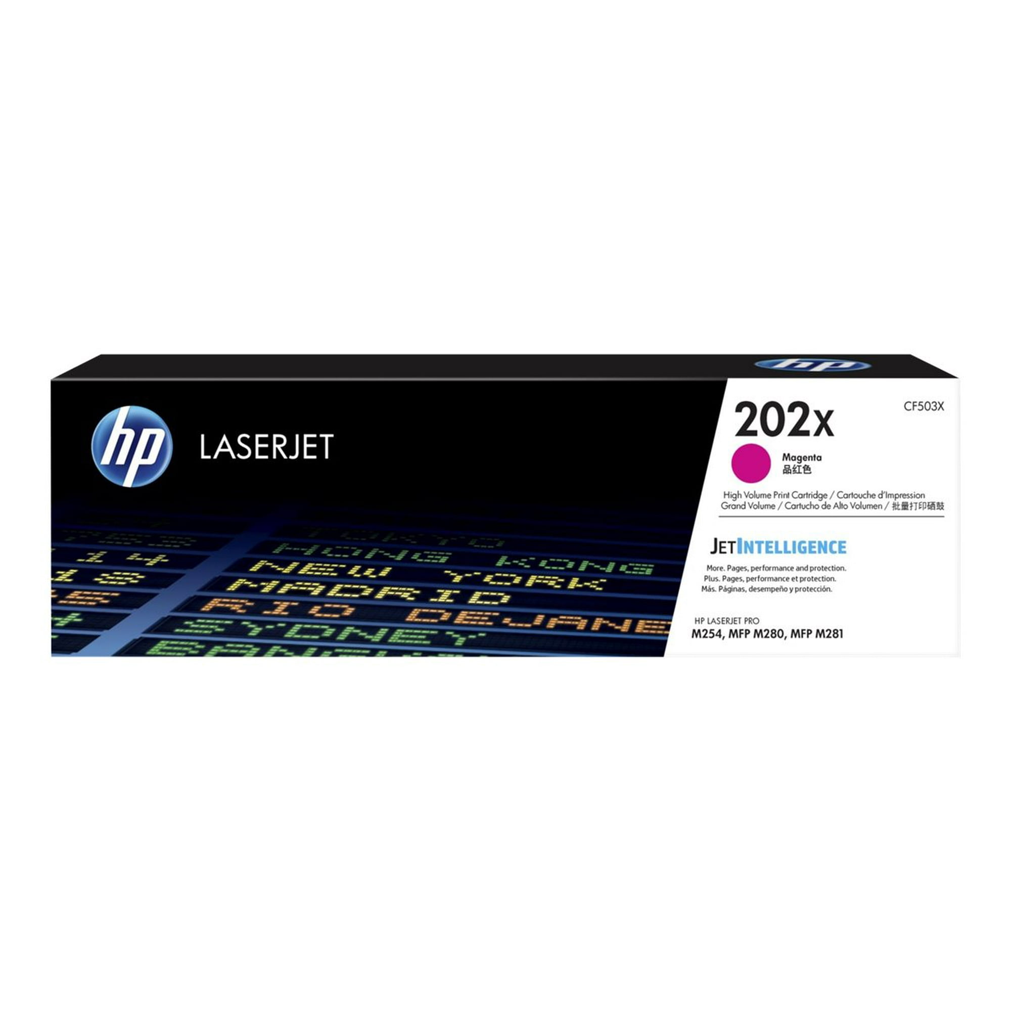 HP 202X High Yield LaserJet Toner Cartridge - Magenta
