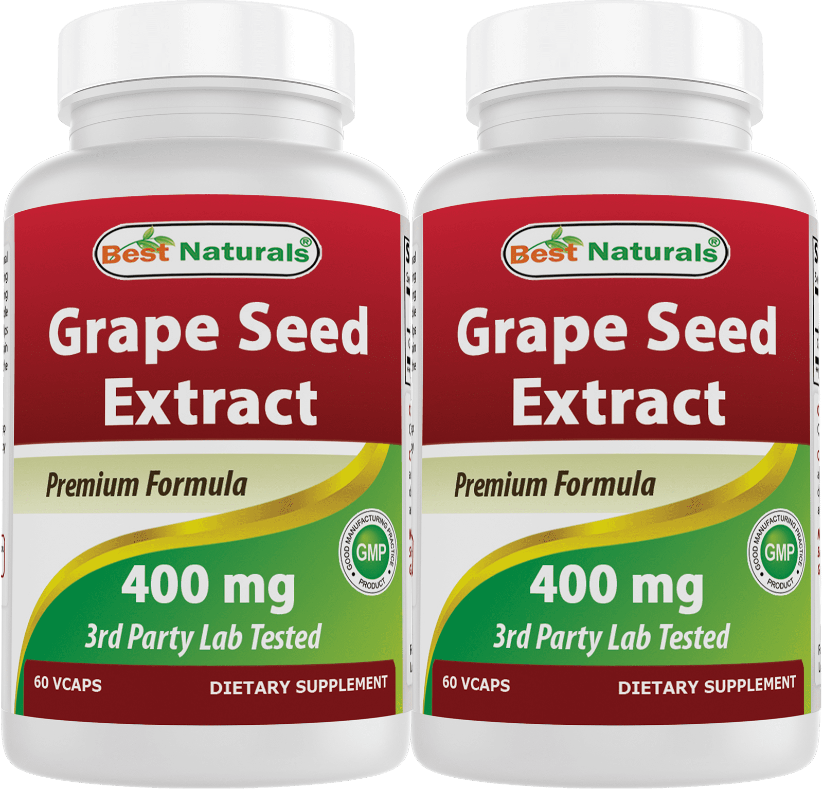 Best Naturals Grape Seed Extract Supplements, 400mg 60 Vegetarian ...