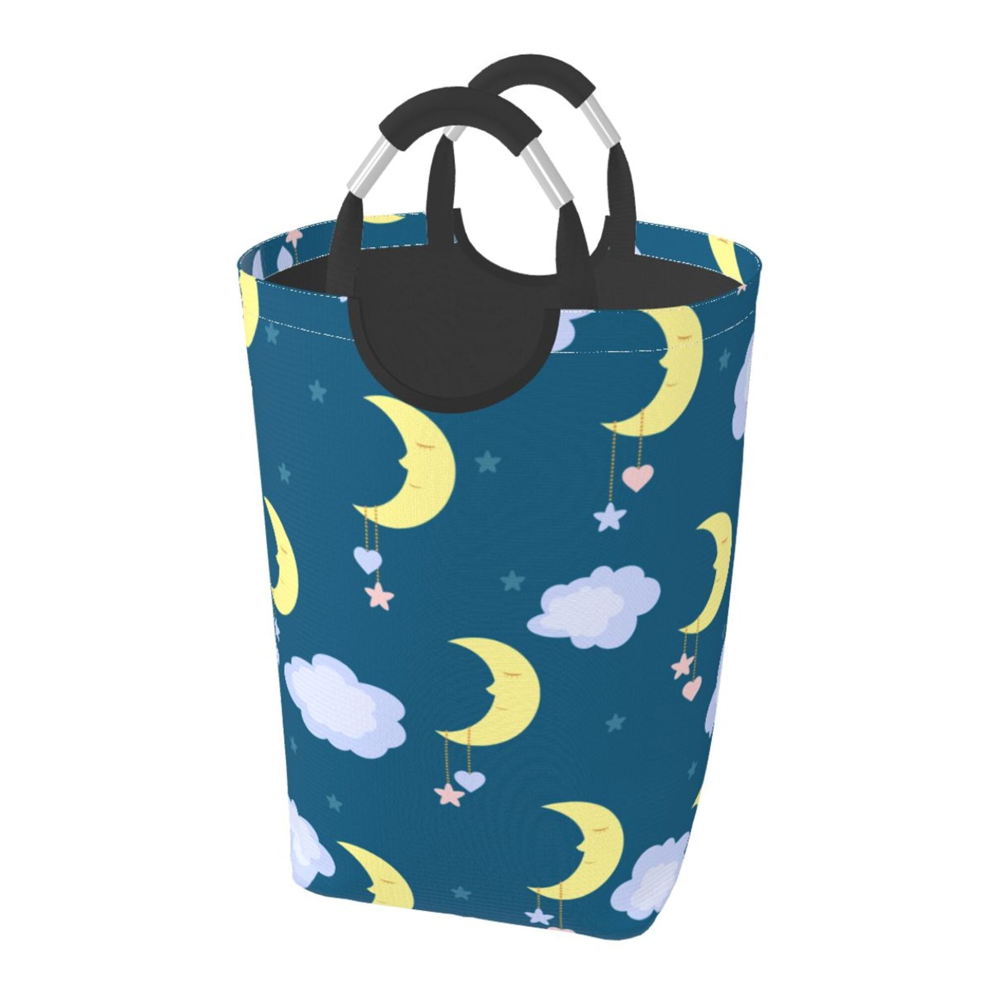 TEQUAN 50L Large Rectangular Laundry Hamper with Aluminum Handles ...