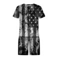 Dovford Mens 2 Piece Outfits Summer Workout Short Sleeve Casual