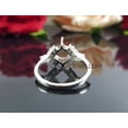 AFGEMSNJEWELLERY 7mm Princess Cut Semi Mount Ring Sterling Silver Unset ...