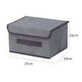 Topboutique linen storage box, Foldable Storage Boxes with Lids 4 Pack ...