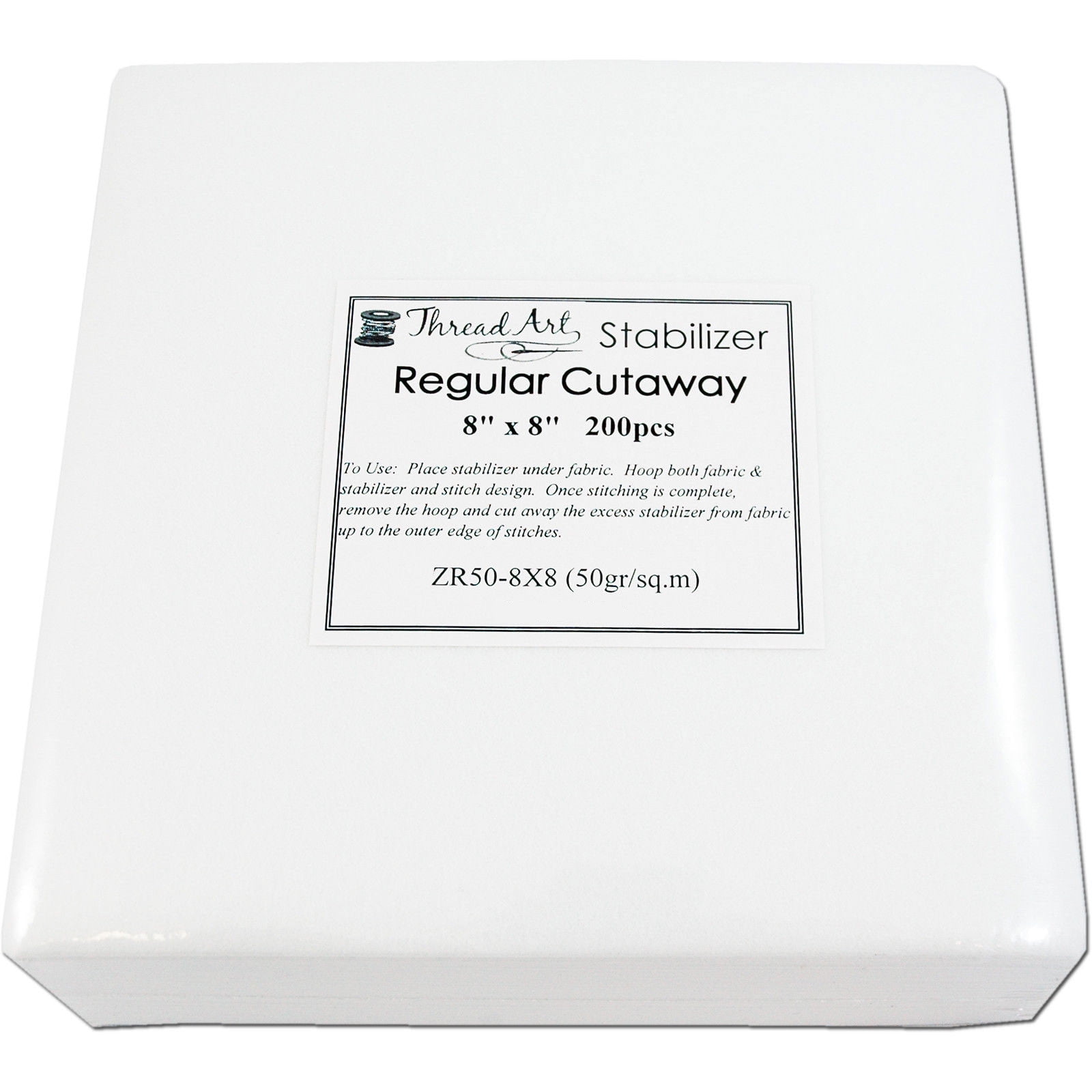 Cutaway Embroidery Stabilizer by Threadart | 1.8 oz Medium Weight | 8 ...