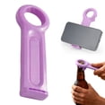 Dual Purpose Plastic Bottle Opener Integrated Phone Stand-Purple ...