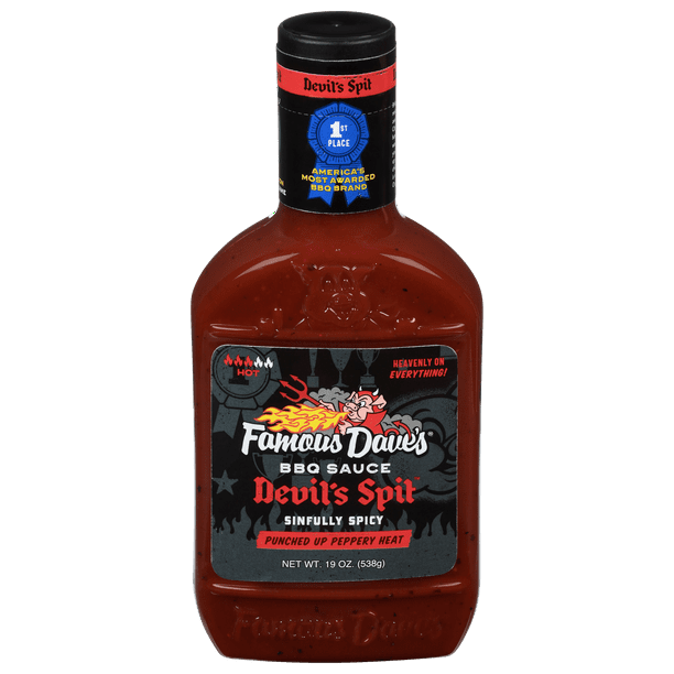 Famous Dave's Devil's Spit BBQ Sauce, 19 oz - Walmart.com