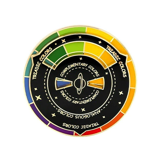 Color Wheel Enamel Pin,the Spinning Wheel Moves Nicely,color Wheel ...