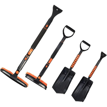 Telescopic Snow Brush Snow Removal Shovel, Winter Snow Removal Tool Set ...